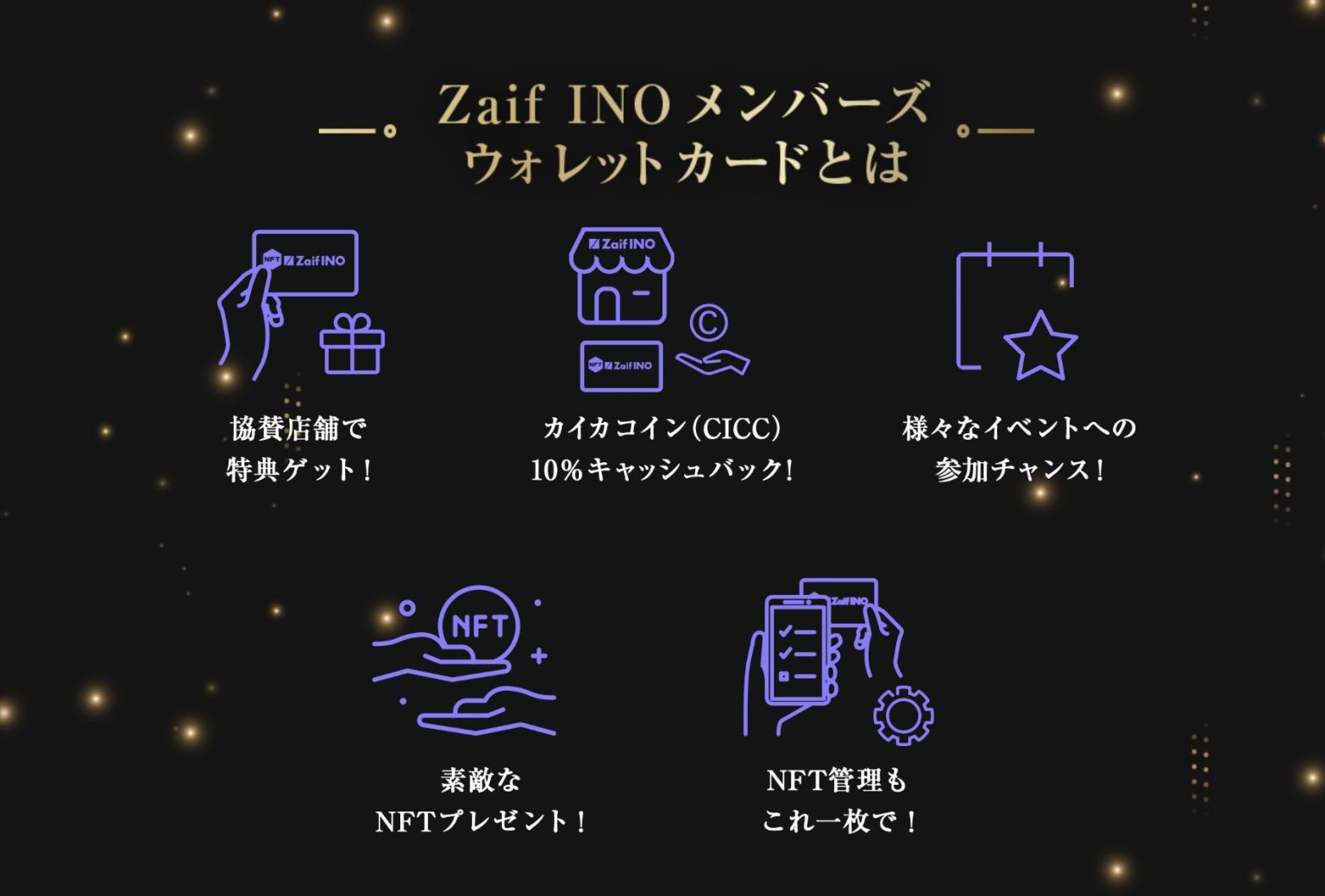 「Zaif INOメンバーズウォレットカード」販売決定！～おトクな特典ズラリ！NFT管理もできるカード型ウォレット～ - Zaif INO