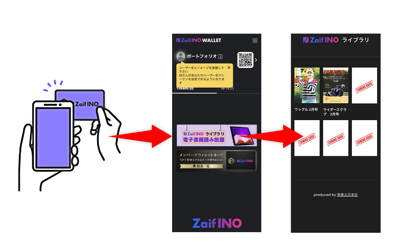ZaifINOライブラリ サービス開始決定！ （ZaifINOメンバーズウォレットカード保有者限定） - Zaif INO